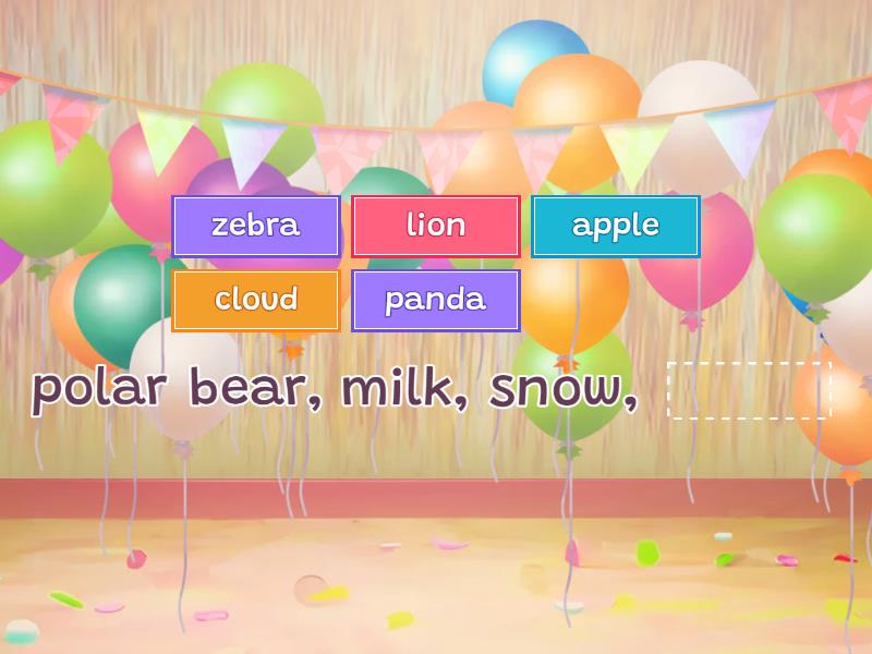 Verbal classification - Complete the sentence