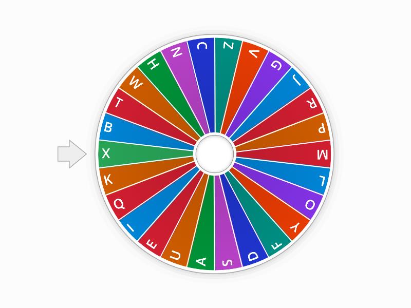Letter Recognition Wheel - Spin the wheel
