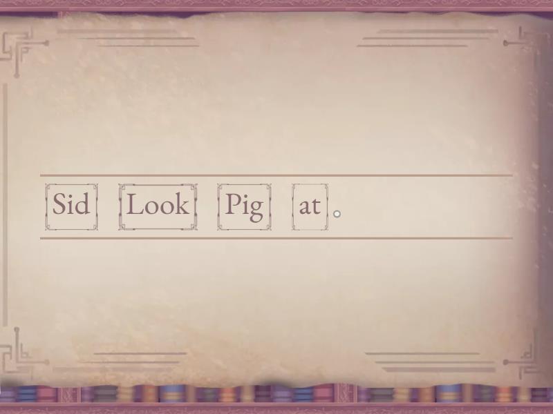 Sid the Pig B52 - Unjumble