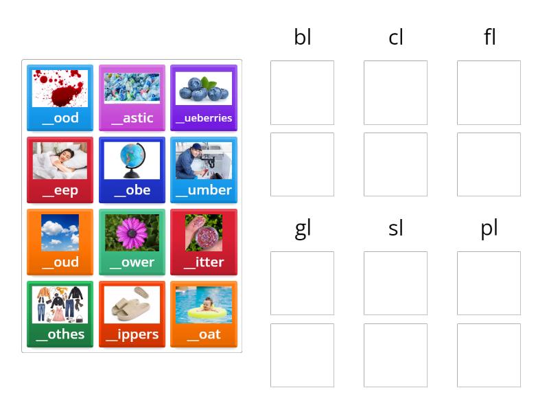 Sorting - l blends - MEIE - Group sort