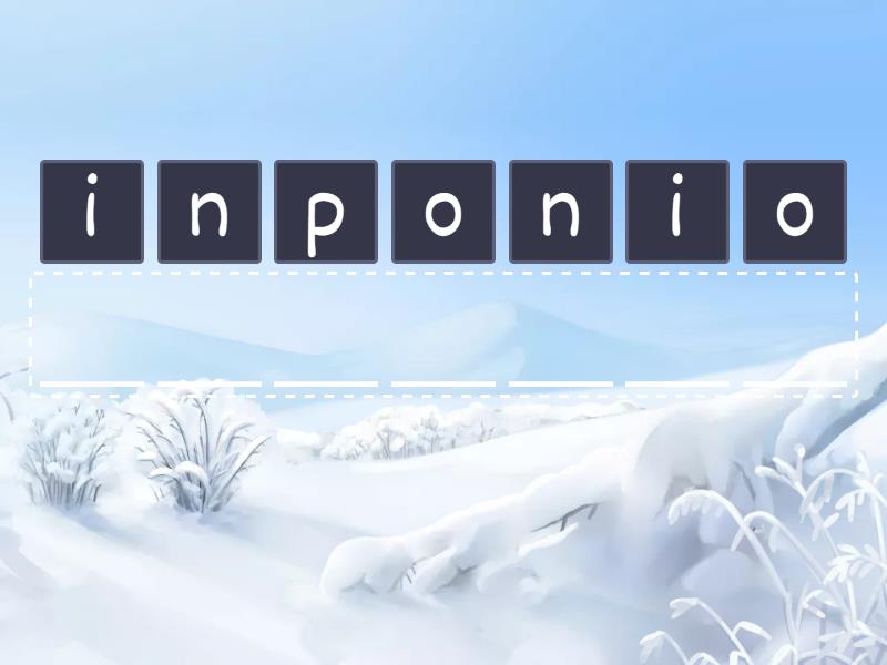 4L Lesson 13 Place letters in correct order - Anagrama