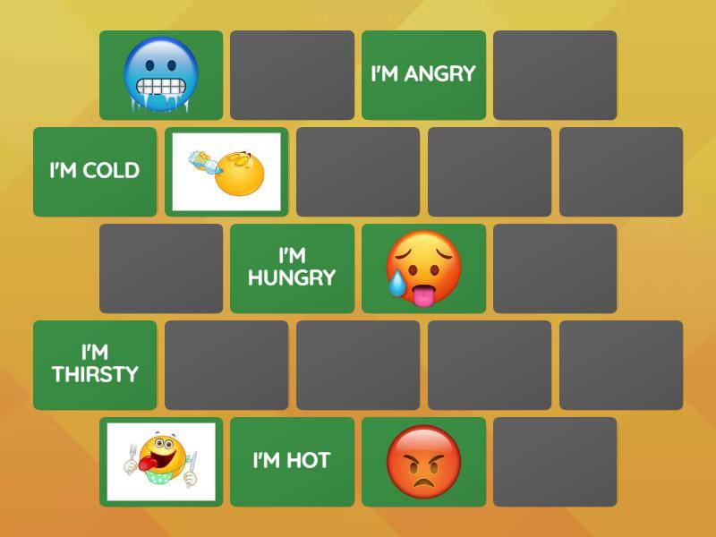 Feelings memory game - Matching pairs