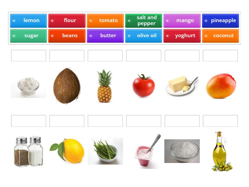 Spotlight 6 Module 9а Food - Match up