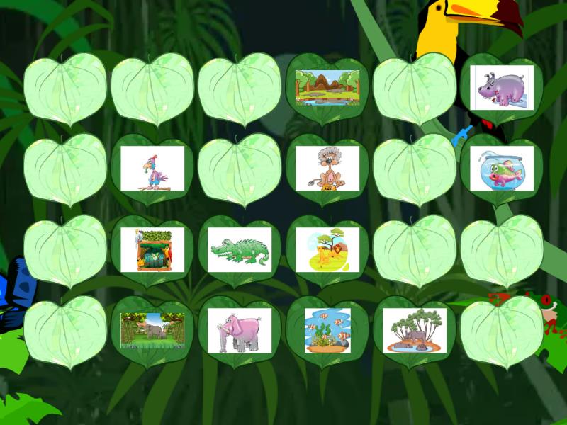 Lesson 5: Wild Animals - Matching pairs