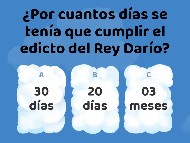 Daniel en el foso de los leones - Cuestionario