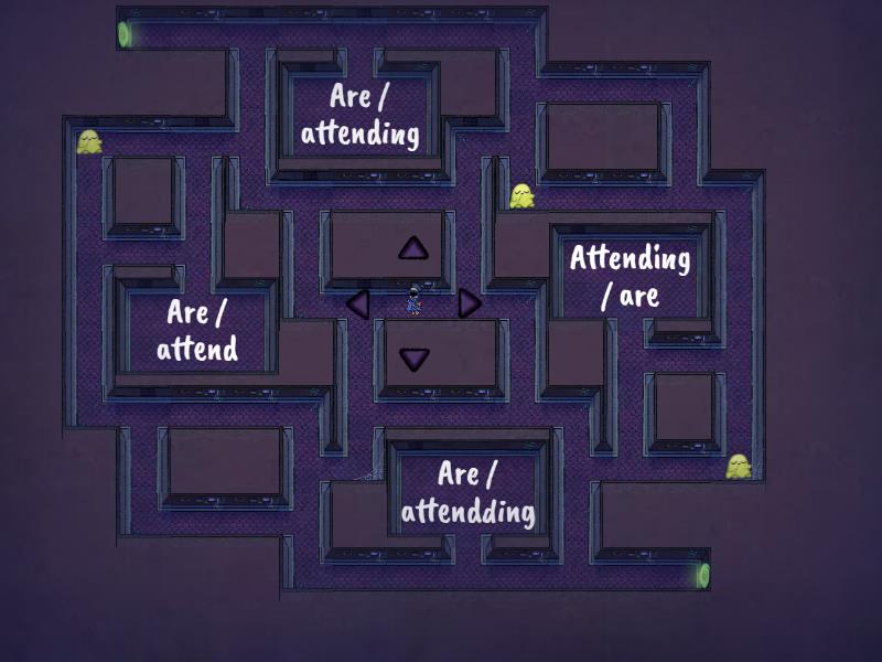 Present Continuous - Maze chase