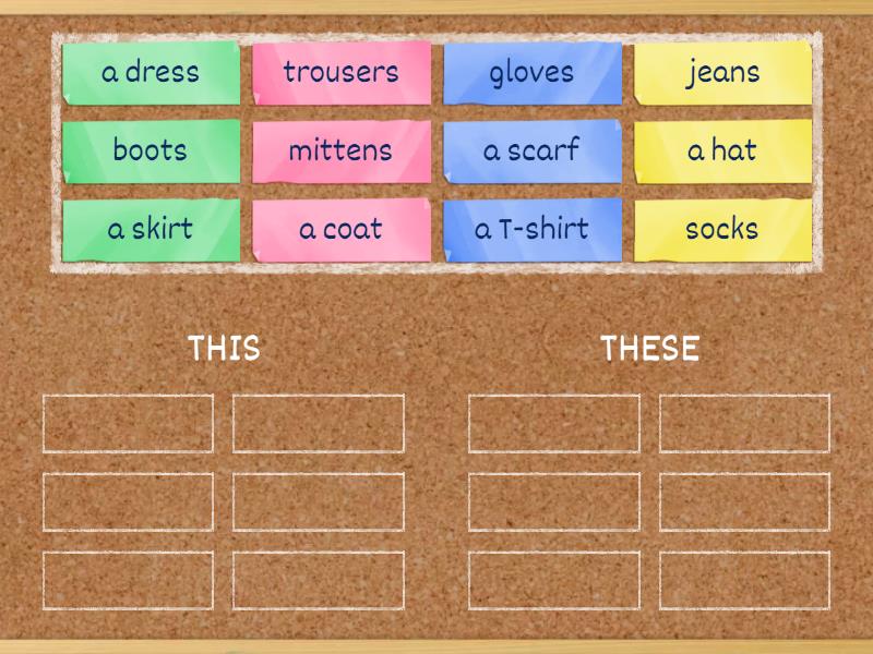 THIS, THESE clothes - Group sort