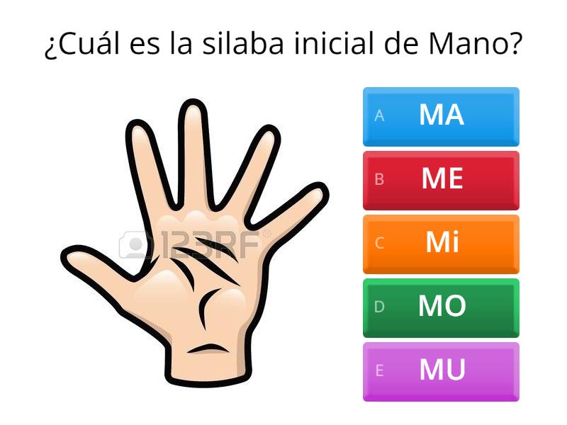 Silaba inicial M, P y L - Cuestionario