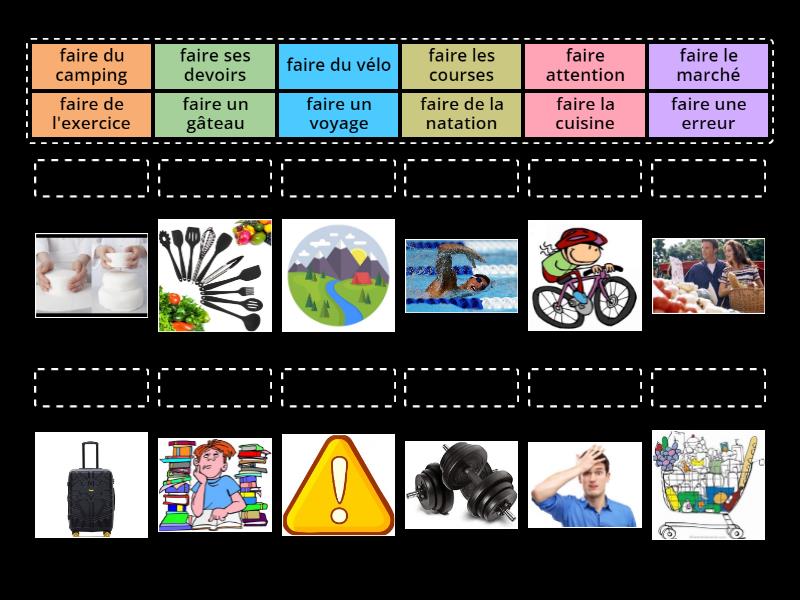 Les Expressions avec «Faire» - Match up