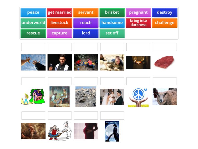 vocabulary activity - Match up