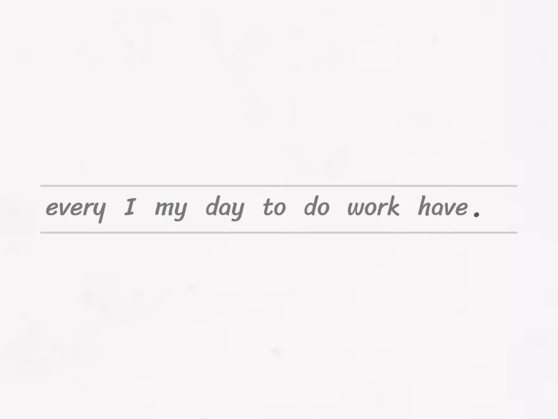 Modals practice - Unjumble