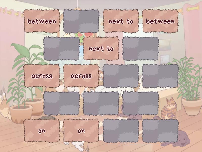 preposiciones en ingles - Matching pairs