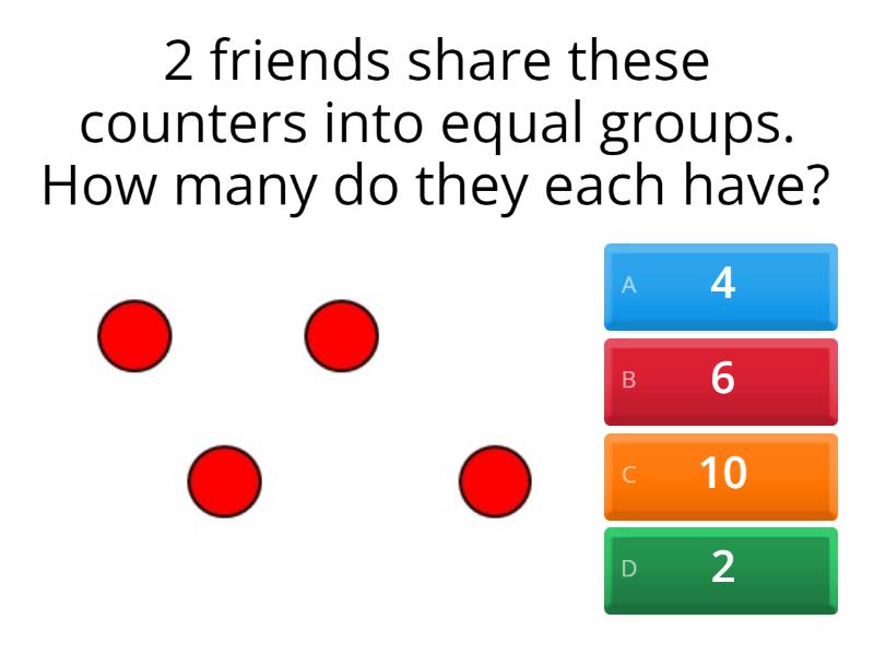 Equal and Unequal groups - Quiz