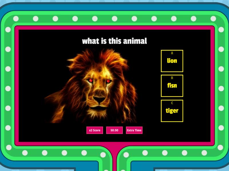 Animal - Gameshow quiz