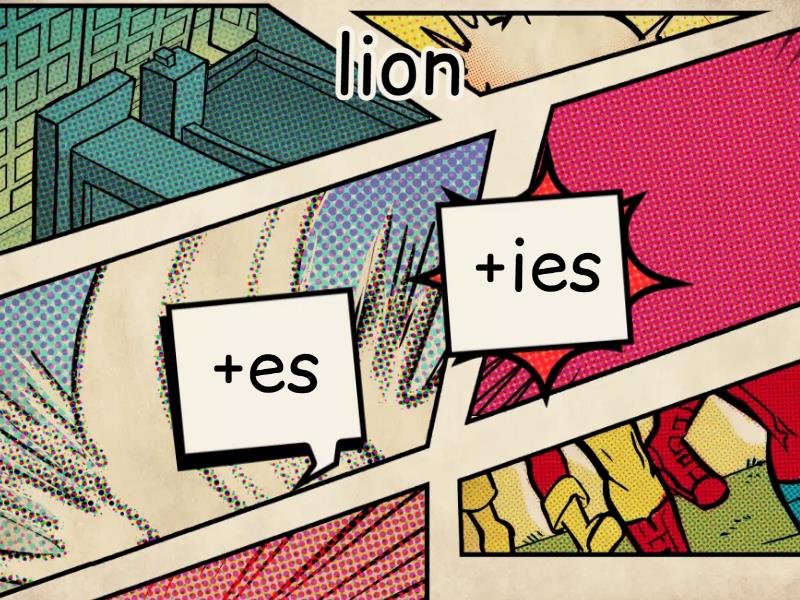 Plurals s \ es \ ies \ ves \ irregular - Flying fruit