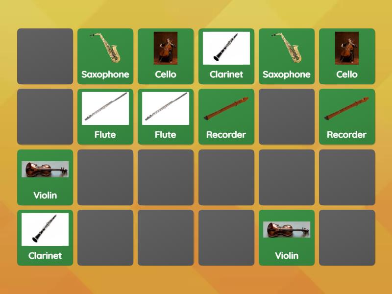 Orchestra Instruments (Match) - Matching pairs