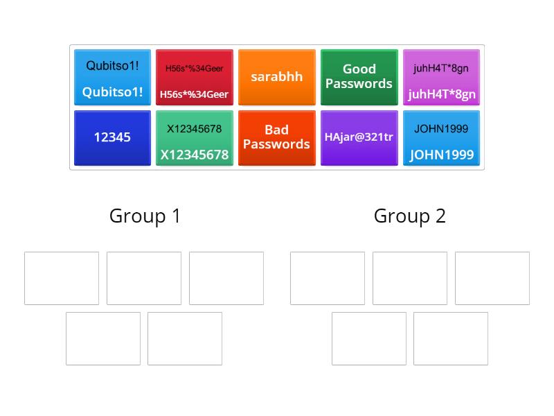 Good or Bad - Group sort