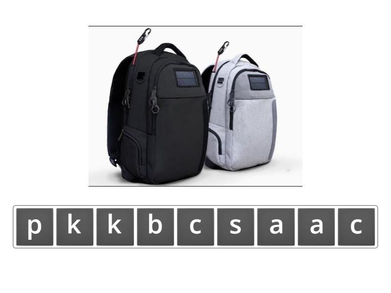 School objects - Anagrama