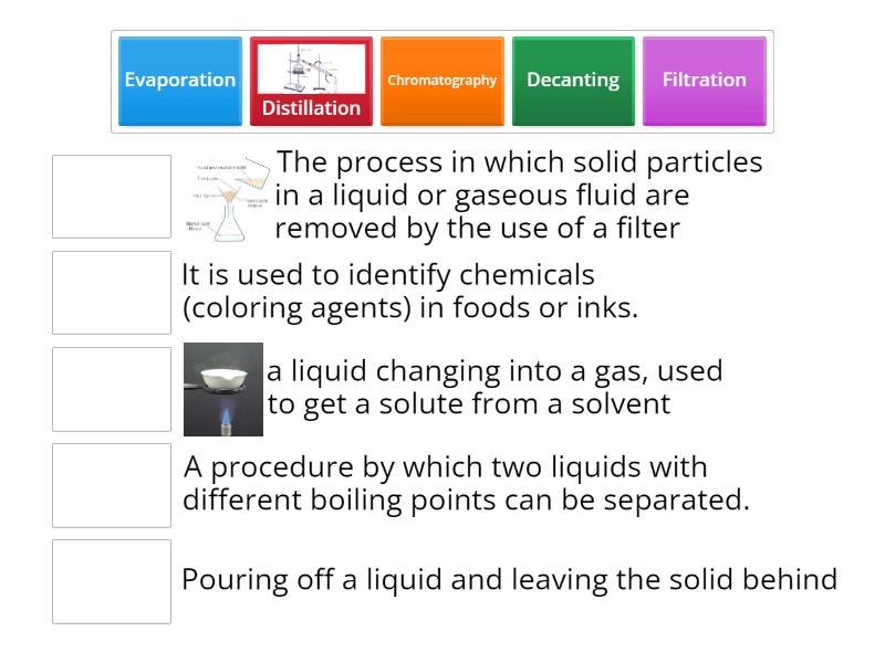 Separation techniques - Match up