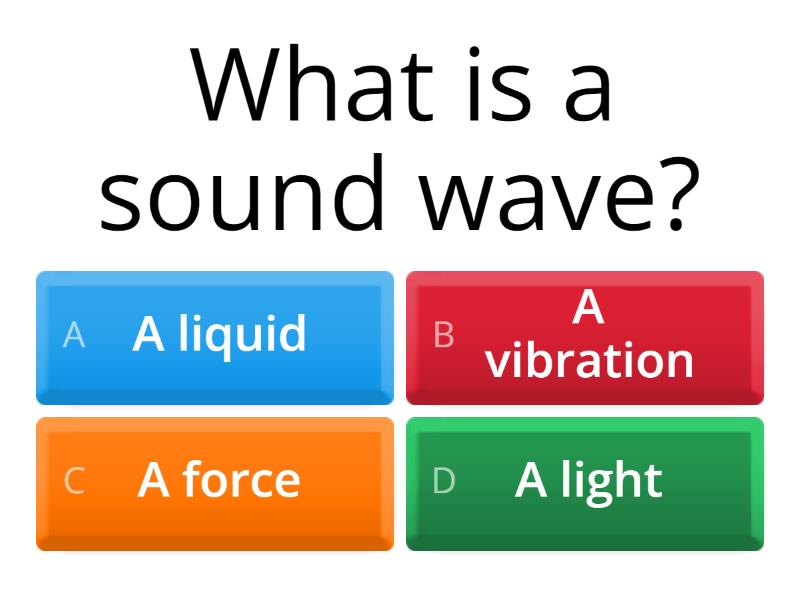 PRE-TEST FOR SOUND WAVES - Quiz
