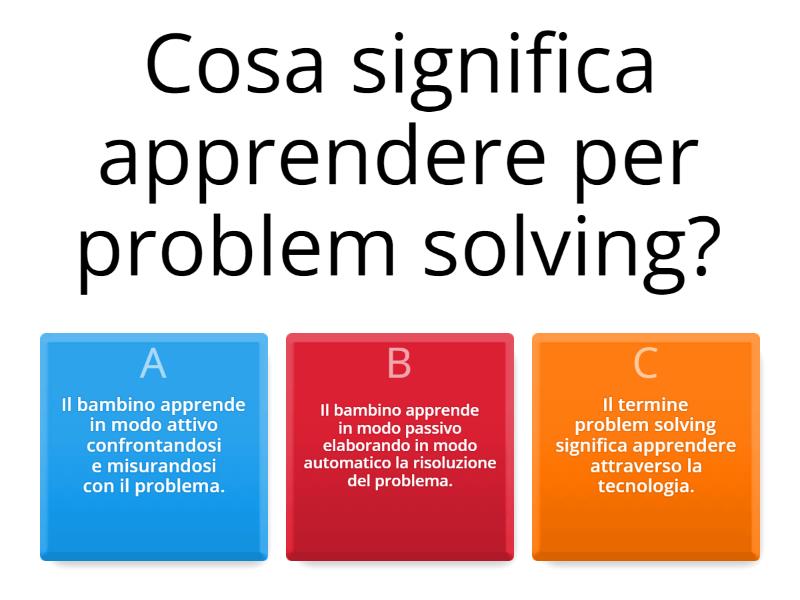 Problem solving - Quiz