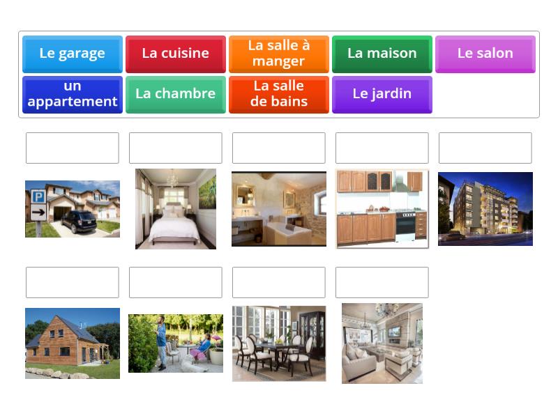 Les parties de la maison - Match up