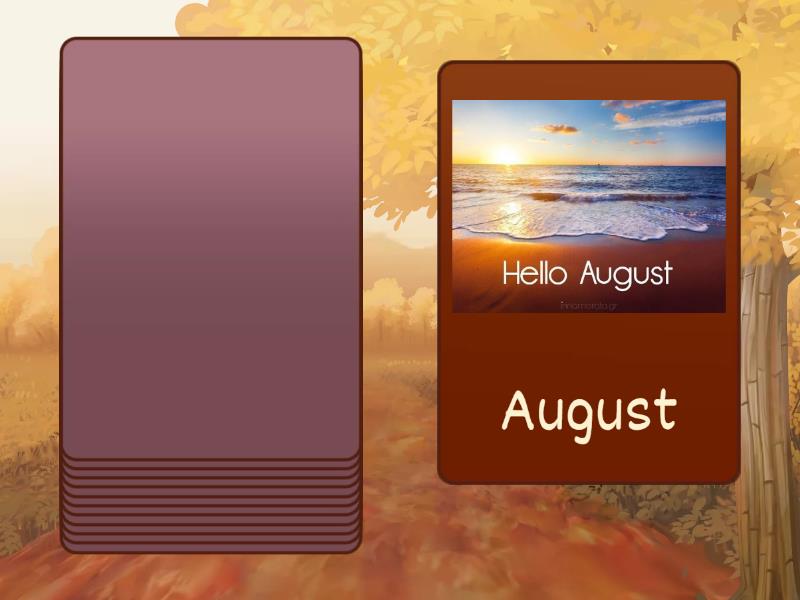 Months. Learning. - Random cards