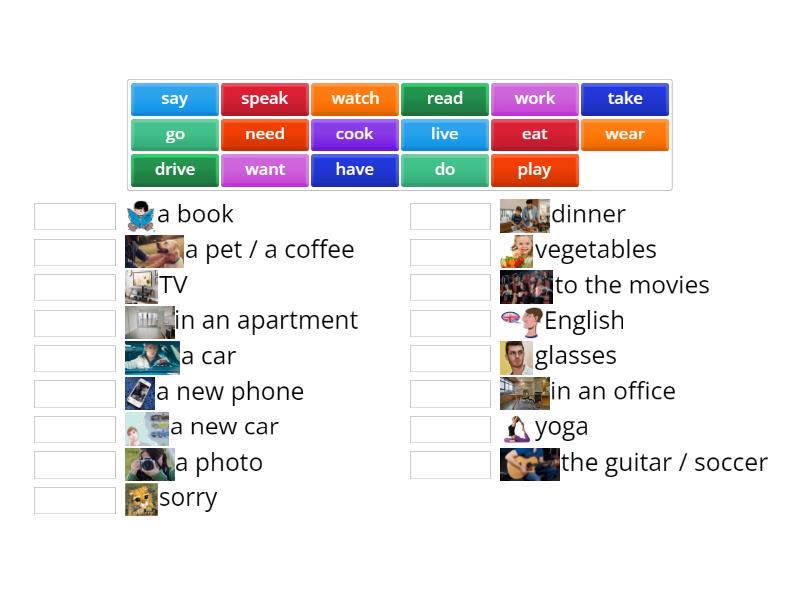 ini31111 3A verb phrases - Match up