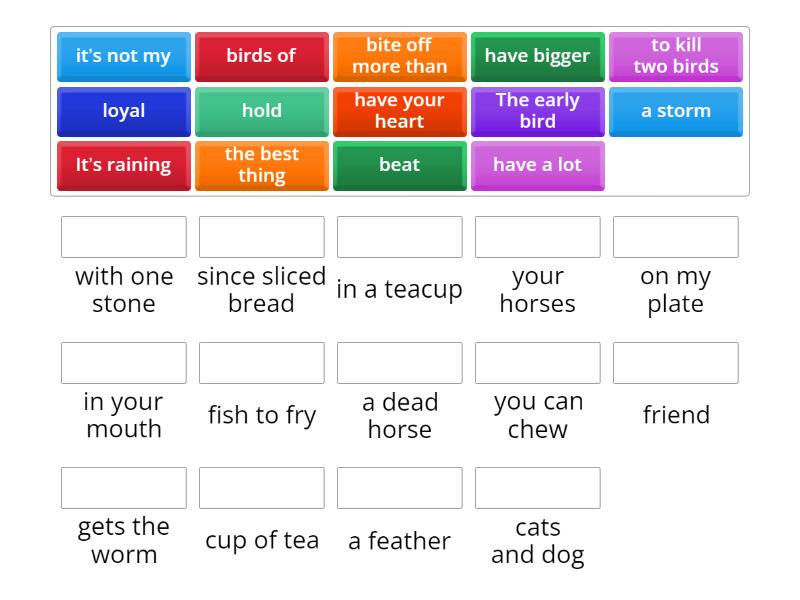 Idioms - Match up