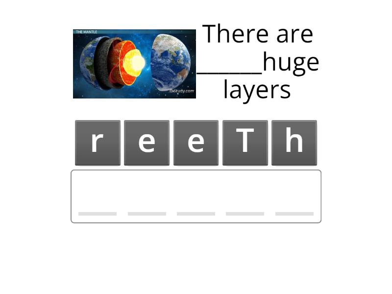 EARTH´S LAYERS - Anagrama