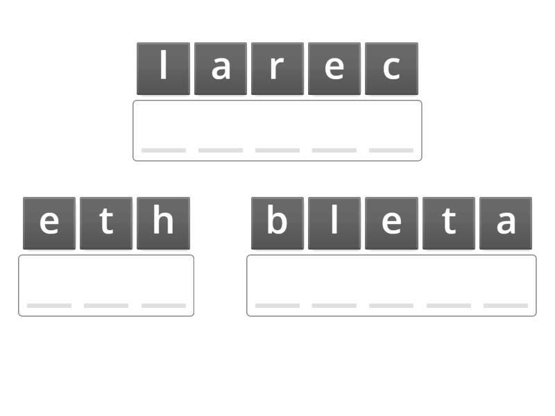 Brainy 5 Unit 4 Lesson 6A - Anagram