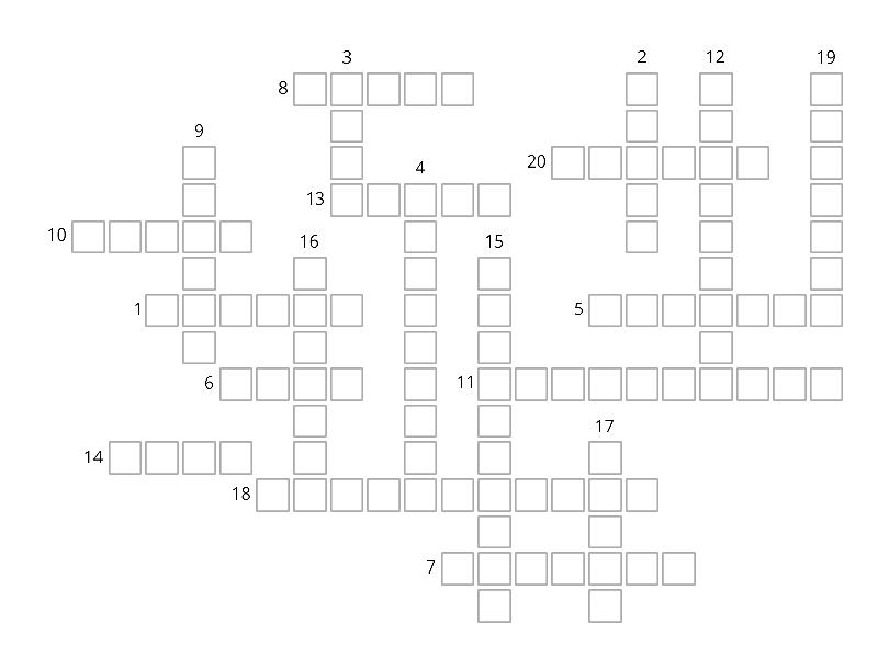 Crucigrama de Gh - Crossword