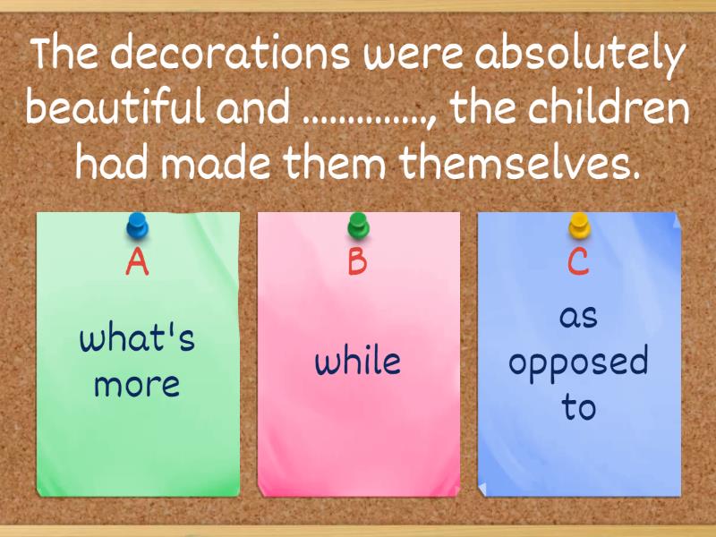 Linkers Practice Quiz