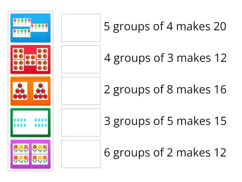 Equal groups - Match up