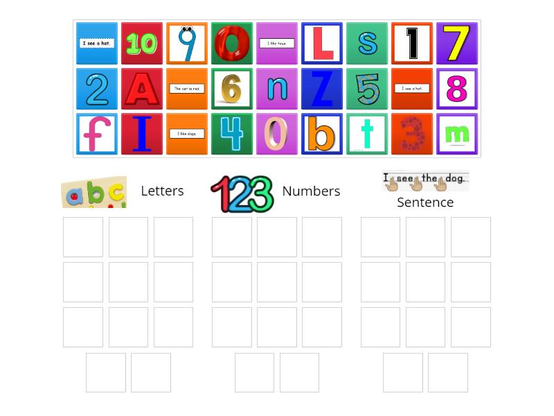 Letter or Number Sort - Group sort
