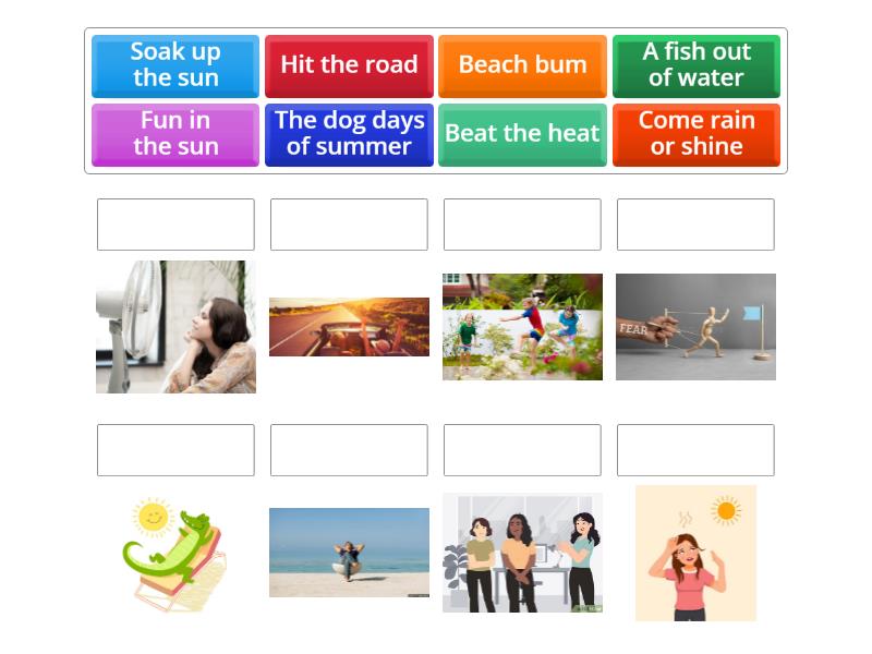 SUMMER IDIOMS 24.05 - Match up