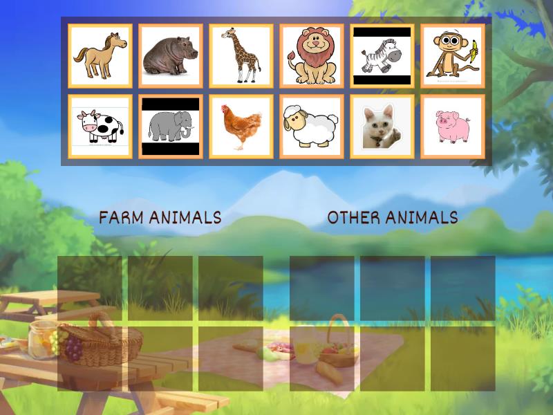 FARM ANIMALS - Group sort