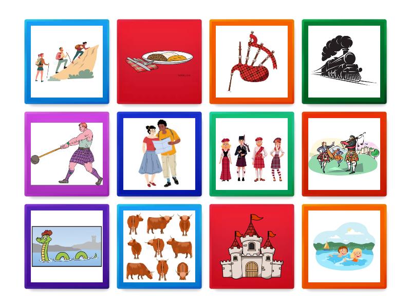 Scotland activities - Flip tiles