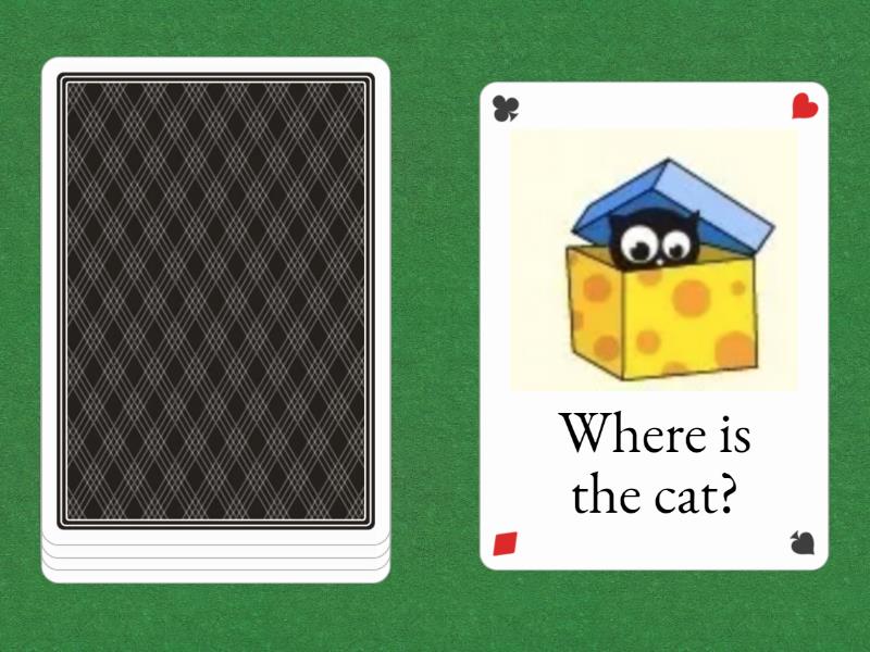 Prepositions of place - Speaking cards