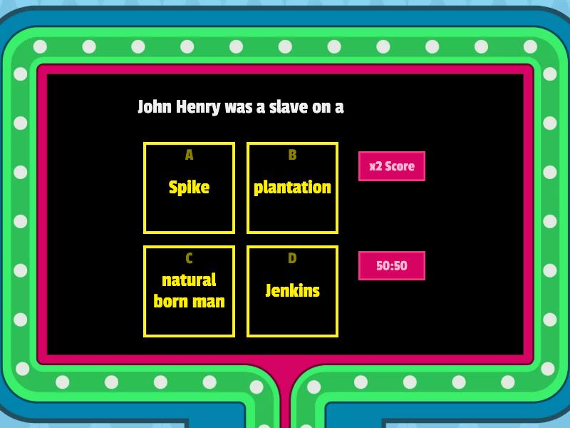 , John Henry - Gameshow quiz