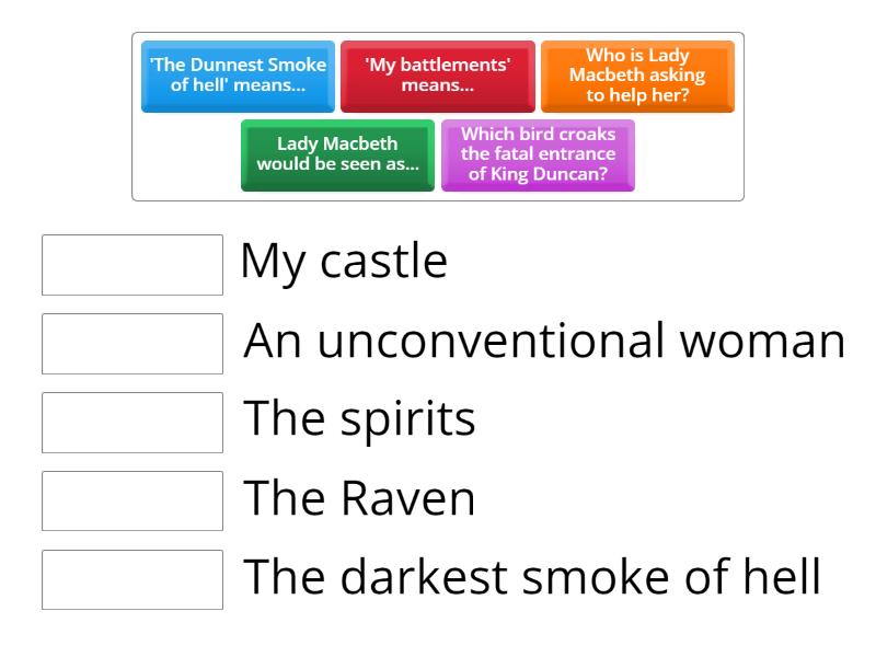 Lady Macbeth - Match up