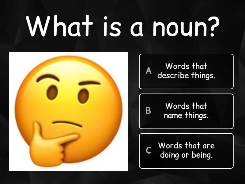 KS2 SPAG - Nouns Verbs Adjectives - Quiz