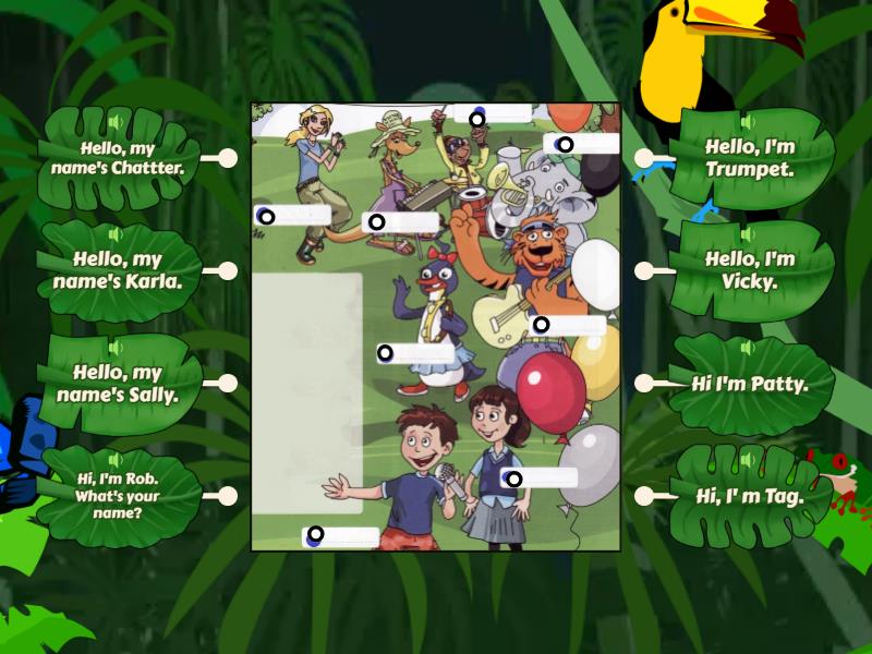 Fly high 2 Characters/ Welcome to our zoo! - Labelled diagram