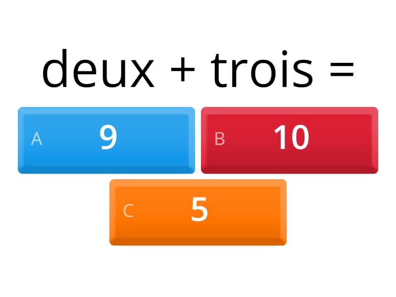 Addition et soustraction - Quiz