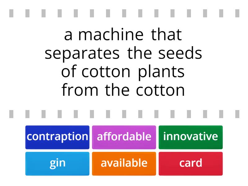 Unit 5 Week 3 Vocabulary - Find the match