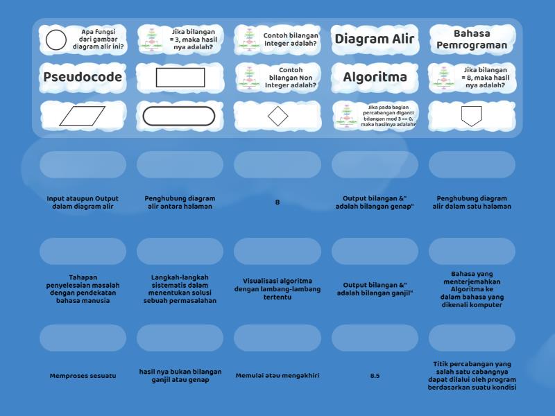 Quiz Algoritma dan Pemrograman - Match up