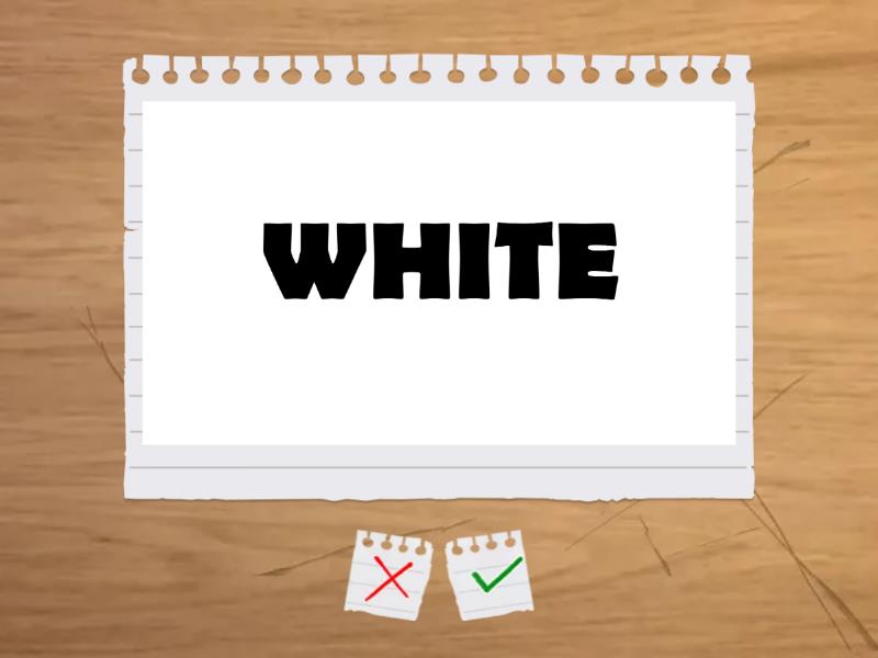 Colours (high level) - Flash cards