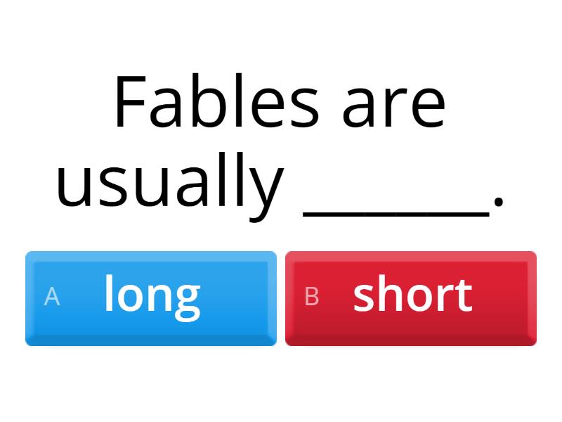 Fables - Quiz