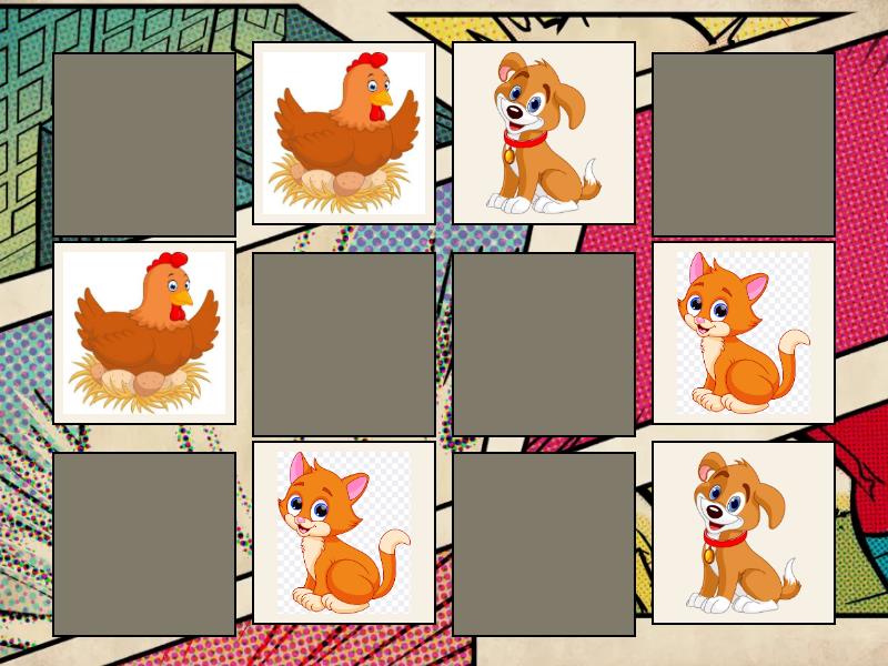 DESCUBRE LAS PAREJAS DE ANIMALES - Matching pairs