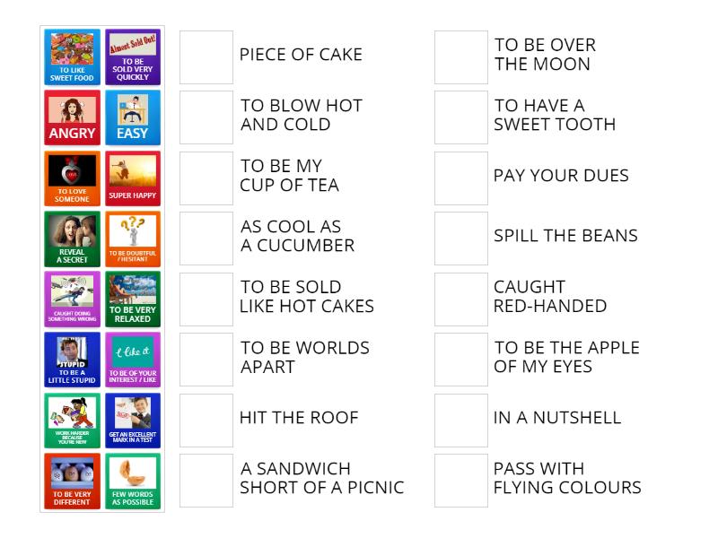 Mixed Idioms- Part 3 - Match up